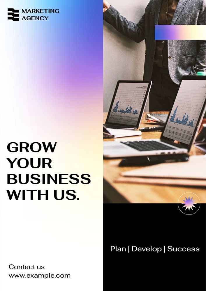 Business consultation poster template, editable | Premium Editable ...