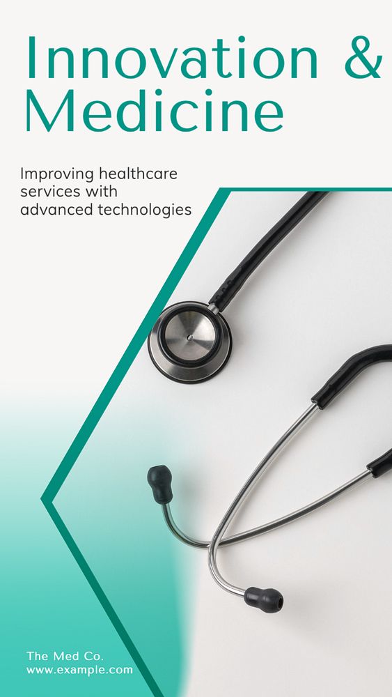 Innovation & medicine Instagram story | Premium Editable Template ...
