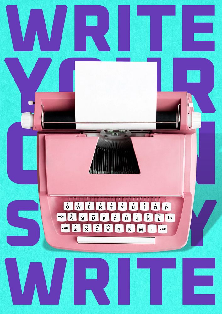 Write your own story poster | Premium Editable Template - rawpixel