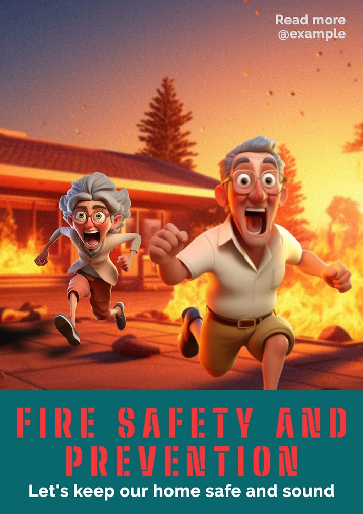 Fire Safety poster template, editable | Premium Editable Template ...