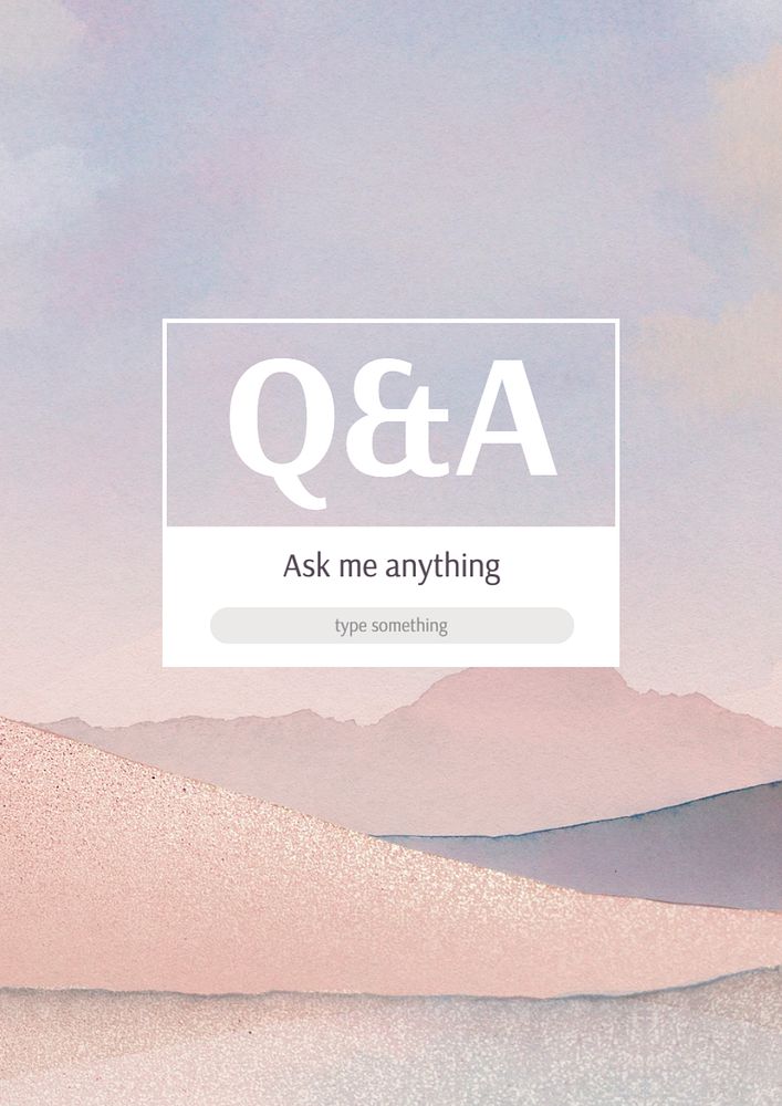 Questions & answers poster template, | Premium Editable Template - rawpixel