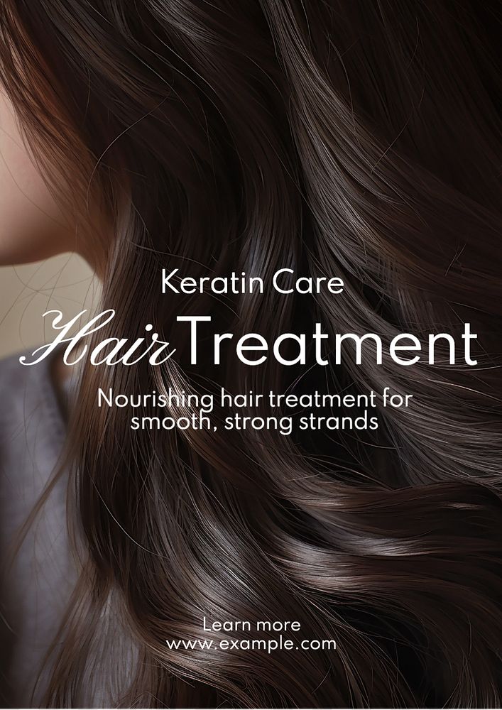 Hair treatment tips poster template, | Premium Editable Template - rawpixel