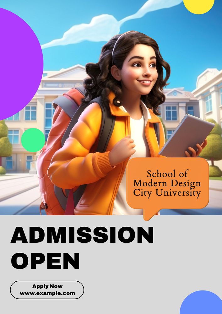 Admission open poster template, editable | Premium Editable Template - rawpixel