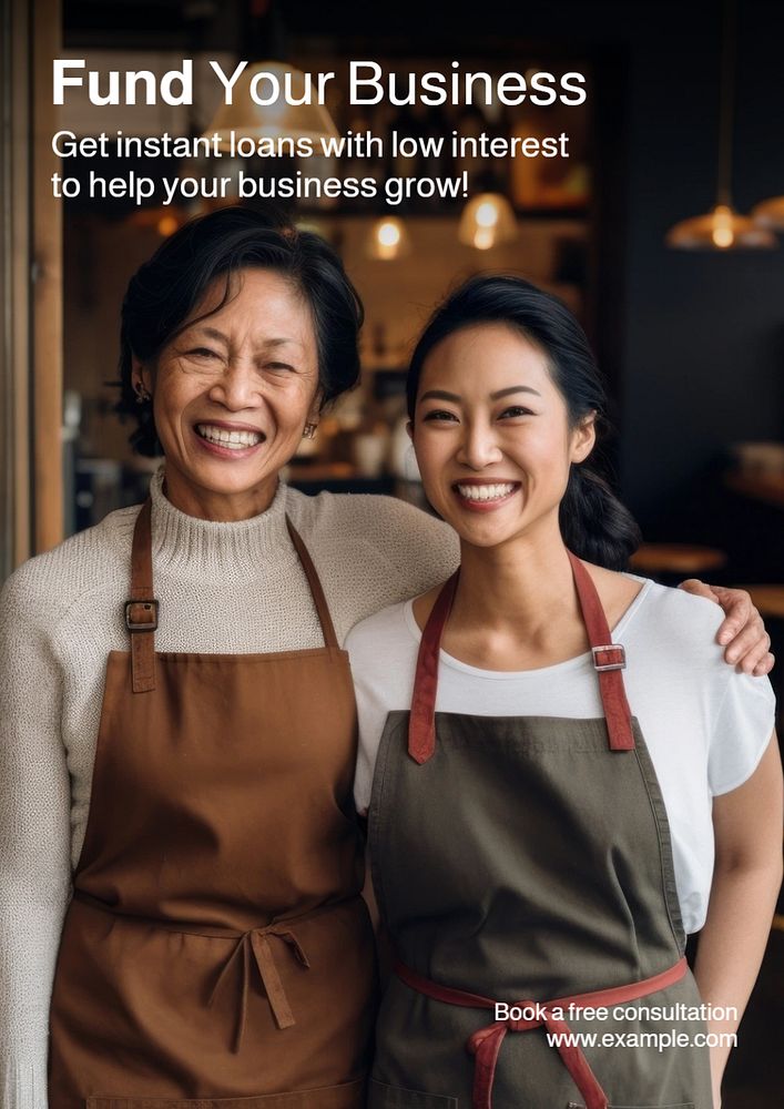 Business funding poster template, editable | Premium Editable Template ...