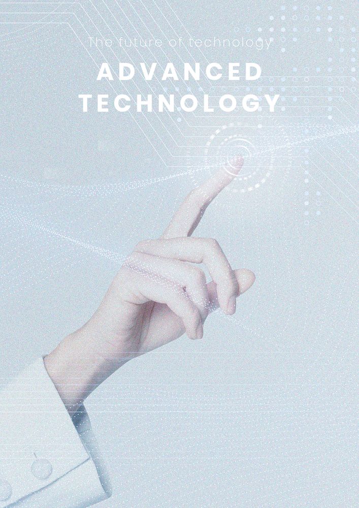 Advanced technology poster template futuristic | Premium Editable ...