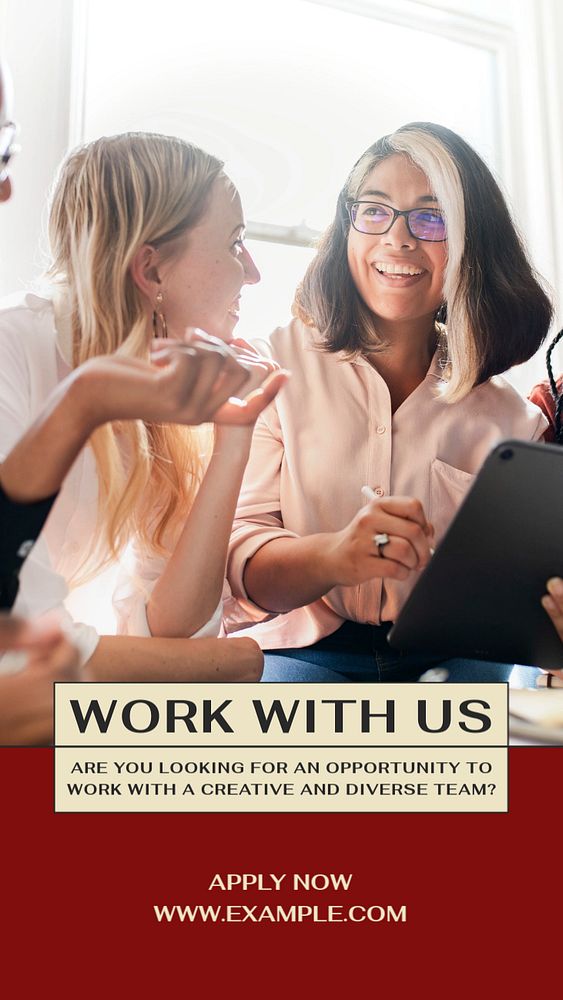 Job opportunity Instagram story, editable | Premium Editable Template ...