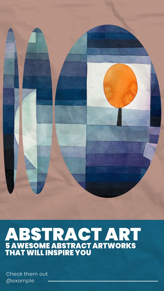 Abstract art Instagram story, editable | Premium Editable Template ...