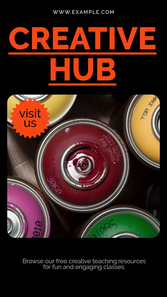 Creative hub Instagram story, editable | Premium Editable Template ...