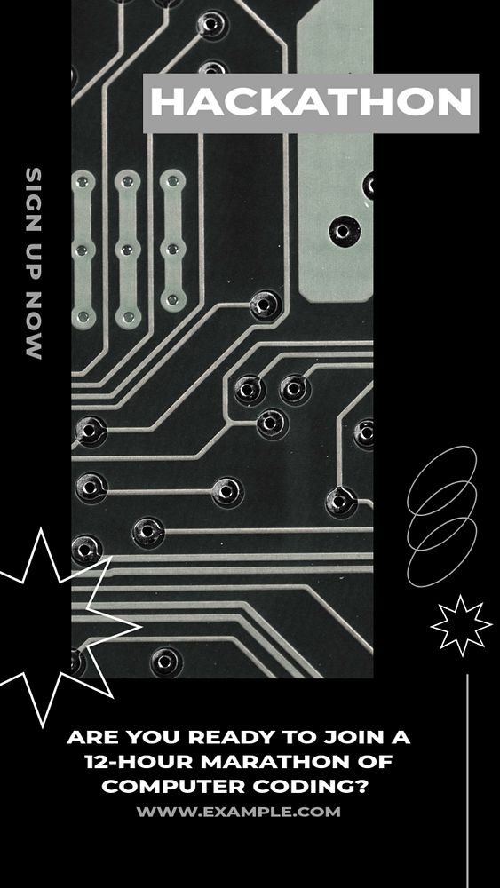 Hack computer coding Instagram story, | Premium Editable Template ...