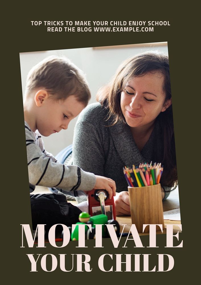 Parenting blog poster template, customizable | Premium Editable ...