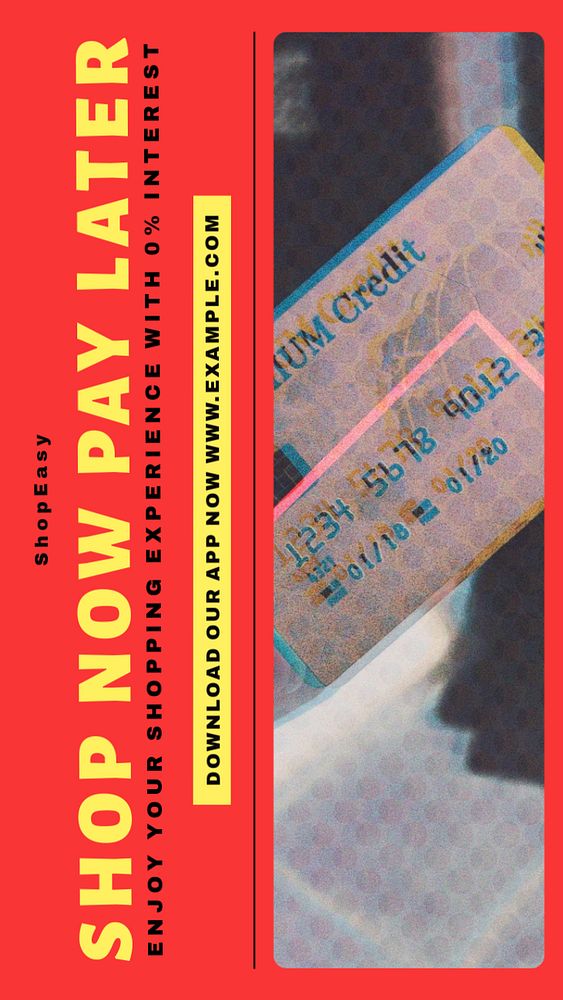 Shop & pay later Instagram | Premium Editable Template - rawpixel