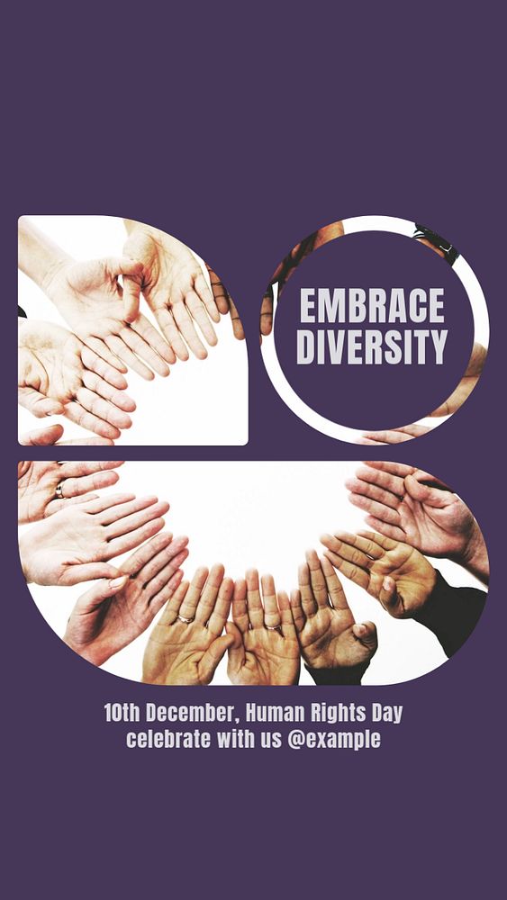 Embrace diversity story template, editable | Free Editable Template ...