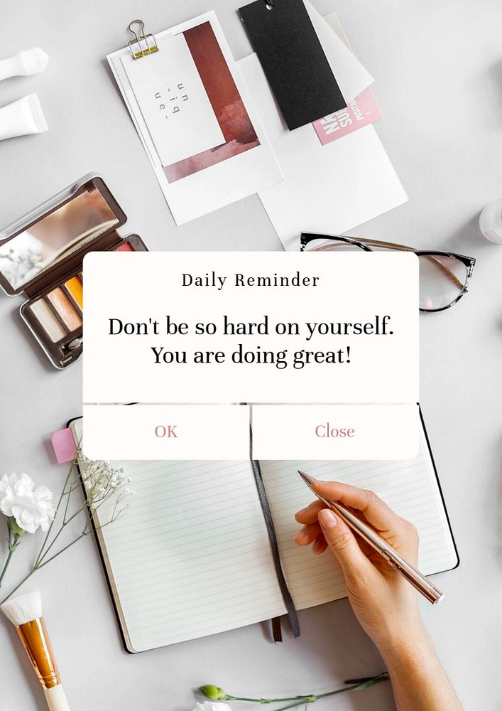 Self love quote poster template, | Premium Editable Template - rawpixel