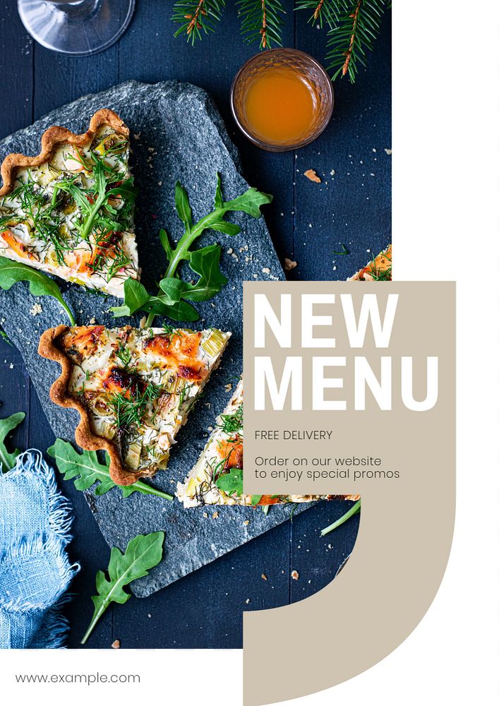 New menu poster template, editable | Premium Editable Template - rawpixel
