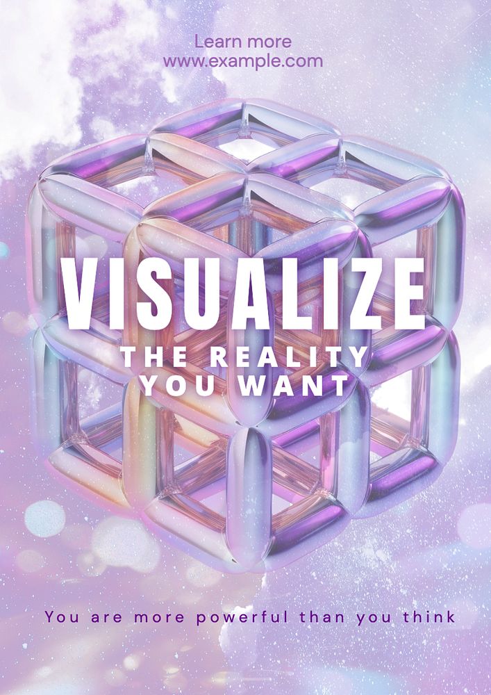 Visualize reality poster template | Premium Editable Template - rawpixel