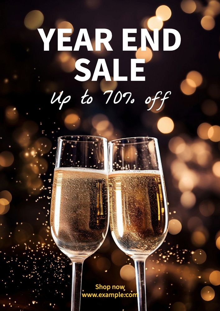 Year end sale poster template | Premium Editable Template - rawpixel