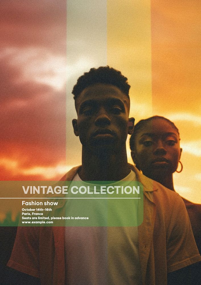 Vintage collection poster template | Premium Editable Template - rawpixel