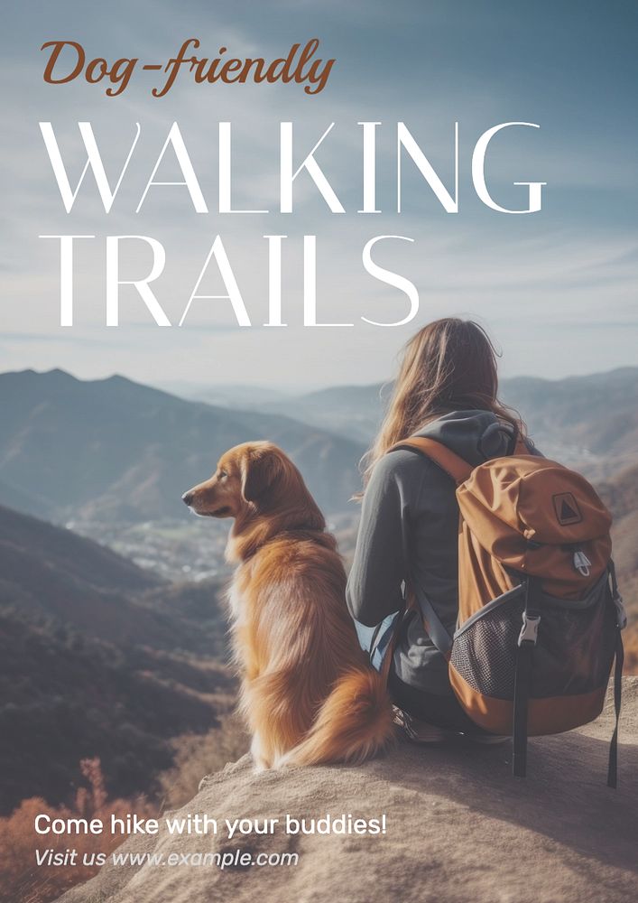 Dog-friendly poster template | Premium Editable Template - rawpixel