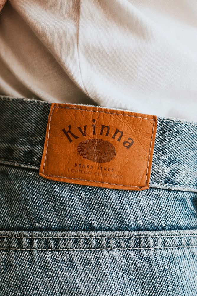 Jeans label mockup, editable business | Premium Mockup Generator - rawpixel