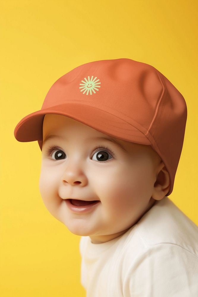 Baby baseball cap editable mockup, | Premium Mockup Generator - rawpixel