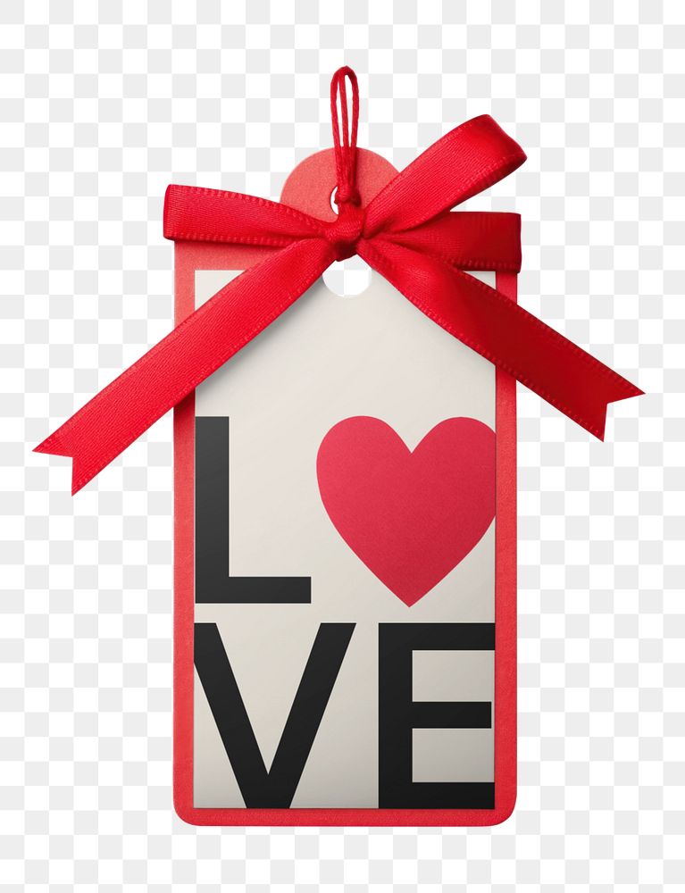 Red gift tag png mockup, | Premium - rawpixel