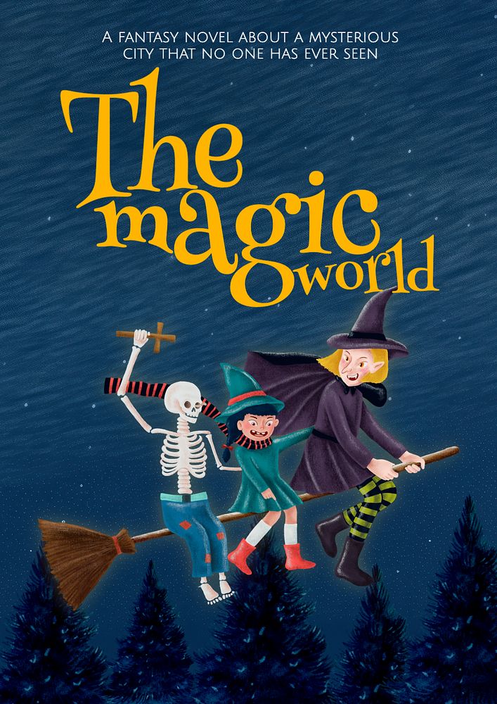 Fantasy novel poster template | Premium Editable Template - rawpixel