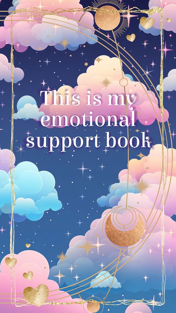 Emotional support book editable design, | Free Editable Design - rawpixel