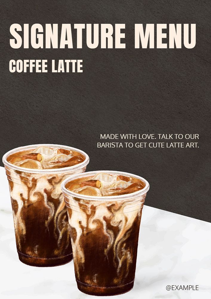 Signature menu template | Premium Editable Template - rawpixel