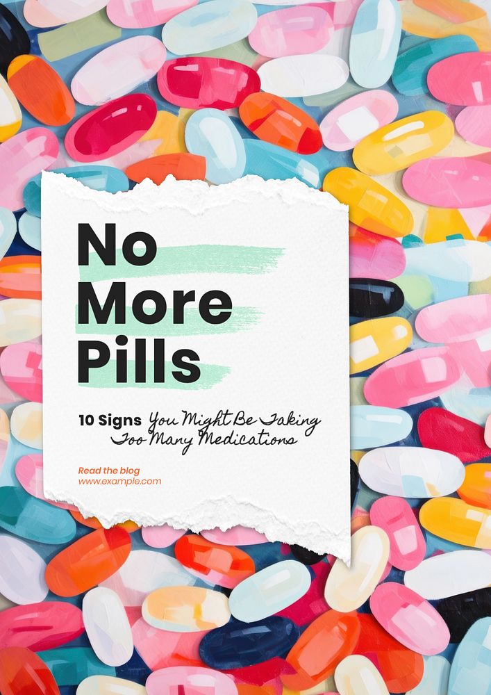 Pills & medication poster template | Premium Editable Template - rawpixel