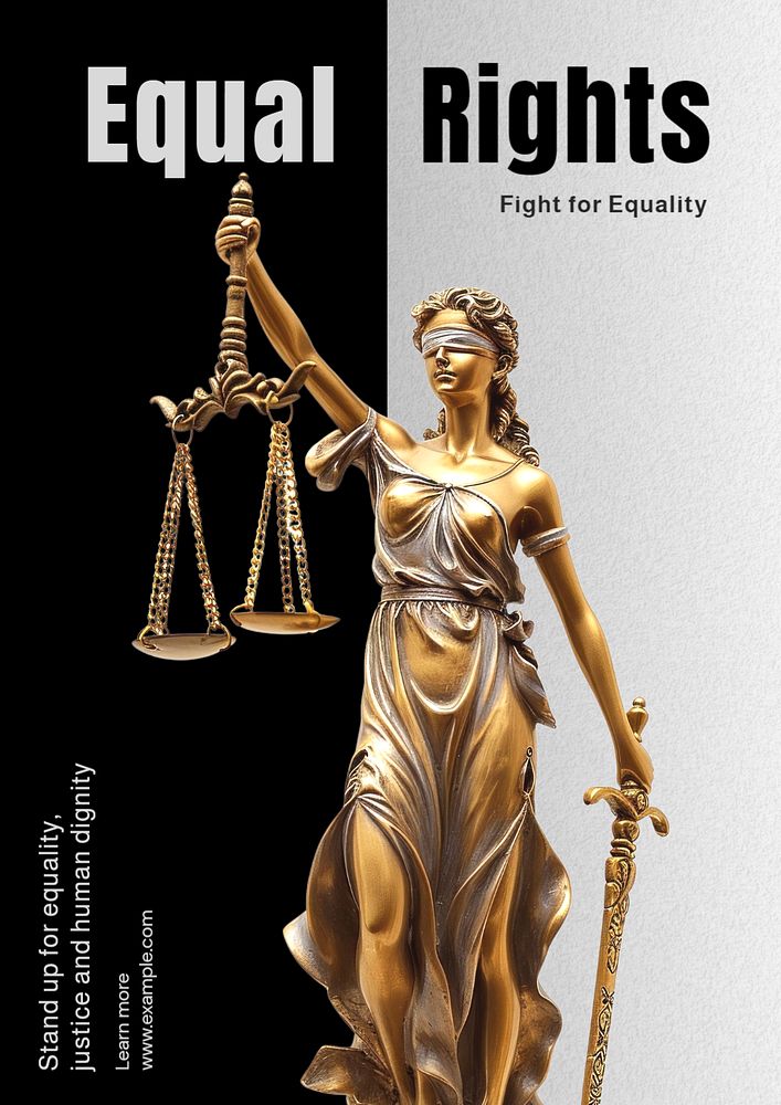 Equal rights poster template | Free Editable Template - rawpixel