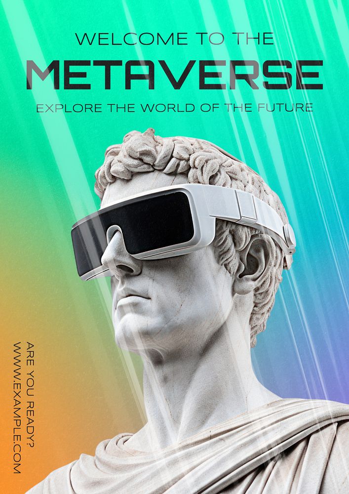 Metaverse poster template | Premium Editable Template - rawpixel