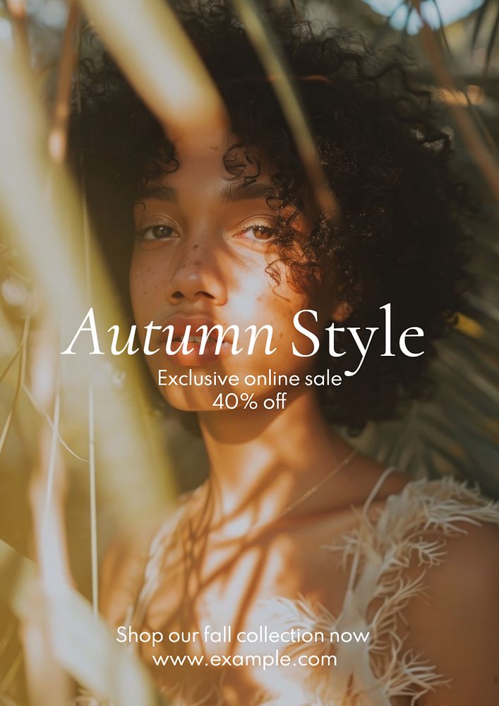 Autumn style poster template | Premium Editable Template - rawpixel