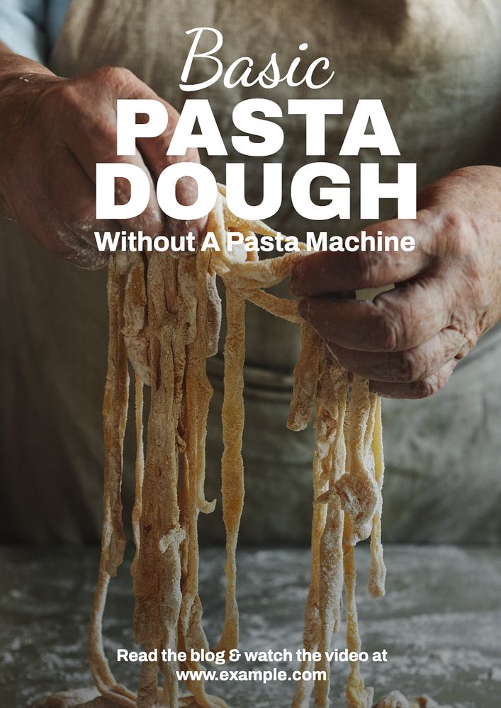 Pasta dough poster template | Premium Editable Template - rawpixel