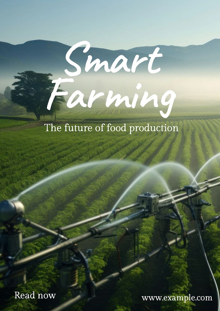 Smart farming poster template | Premium Editable Template - rawpixel