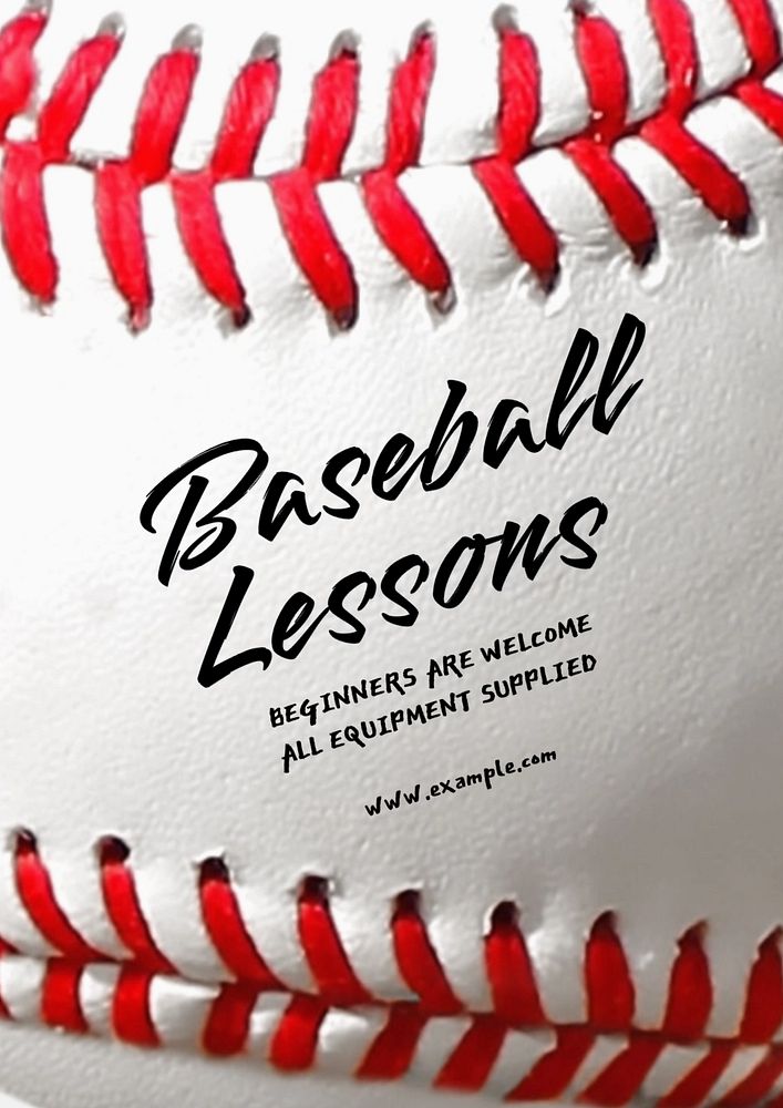 Baseball poster template | Premium Editable Template - rawpixel