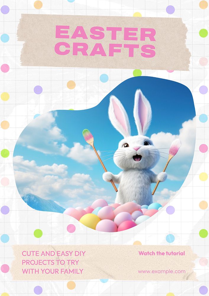 Easter crafts poster template | Premium Editable Template - rawpixel