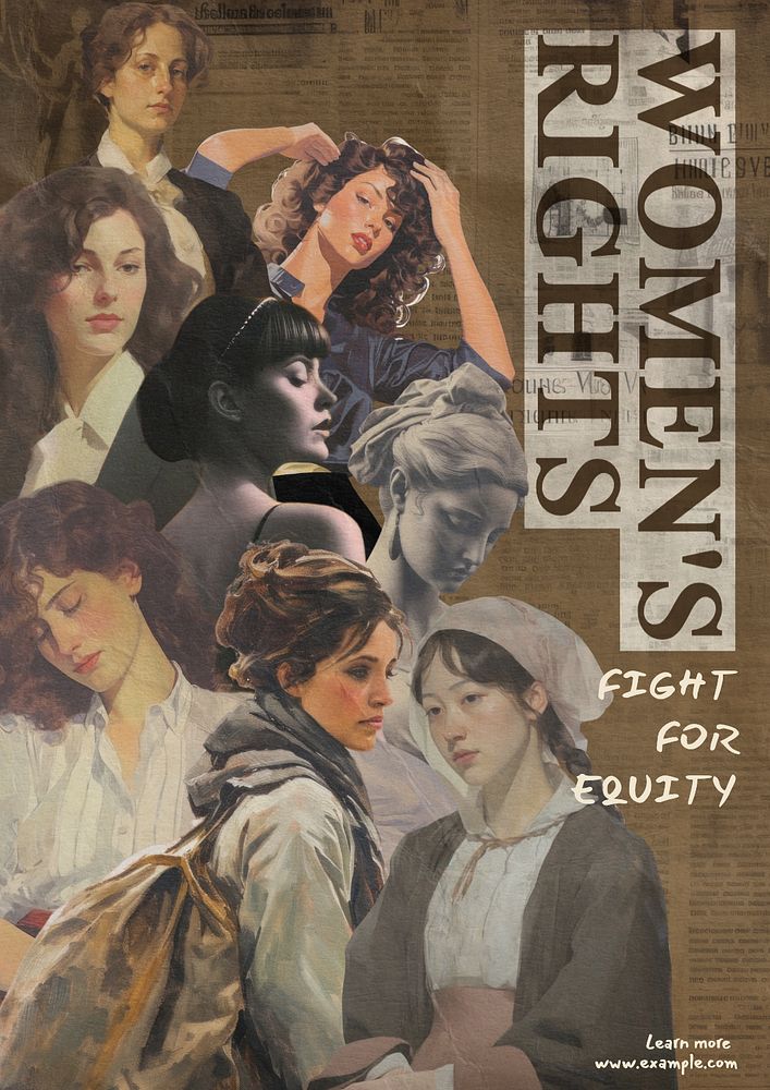 Women's rights poster template | Free Editable Template - rawpixel