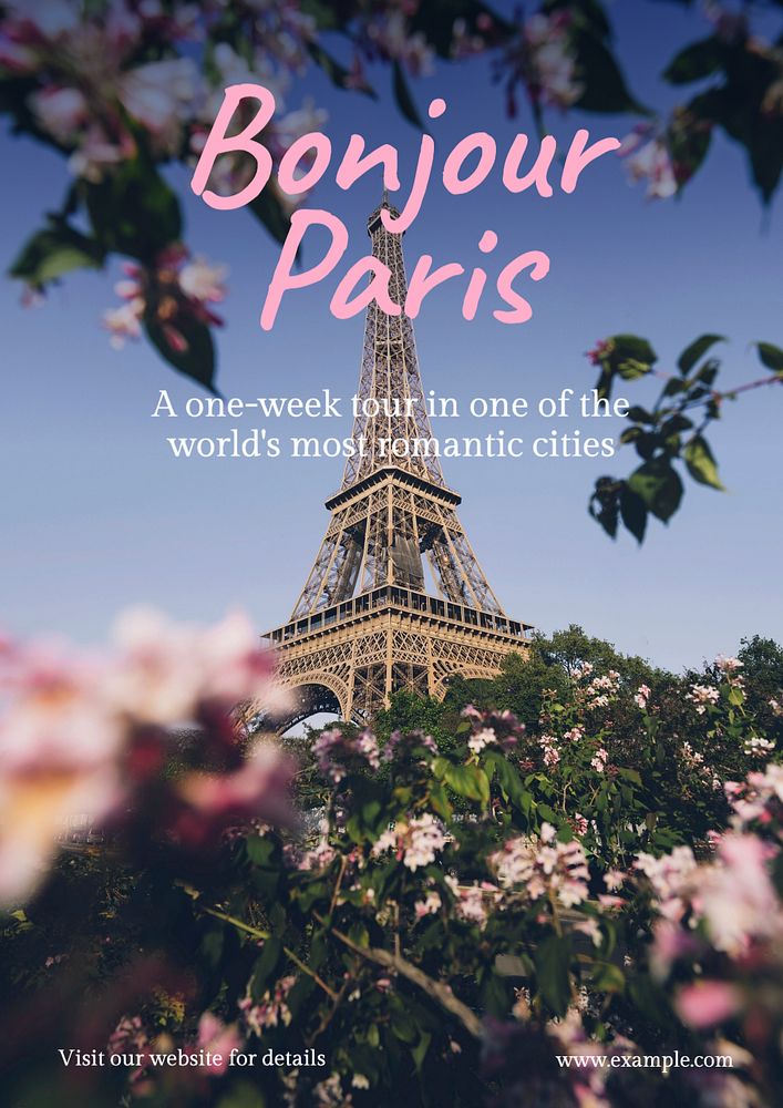 Paris travel poster template | Premium Editable Template - rawpixel