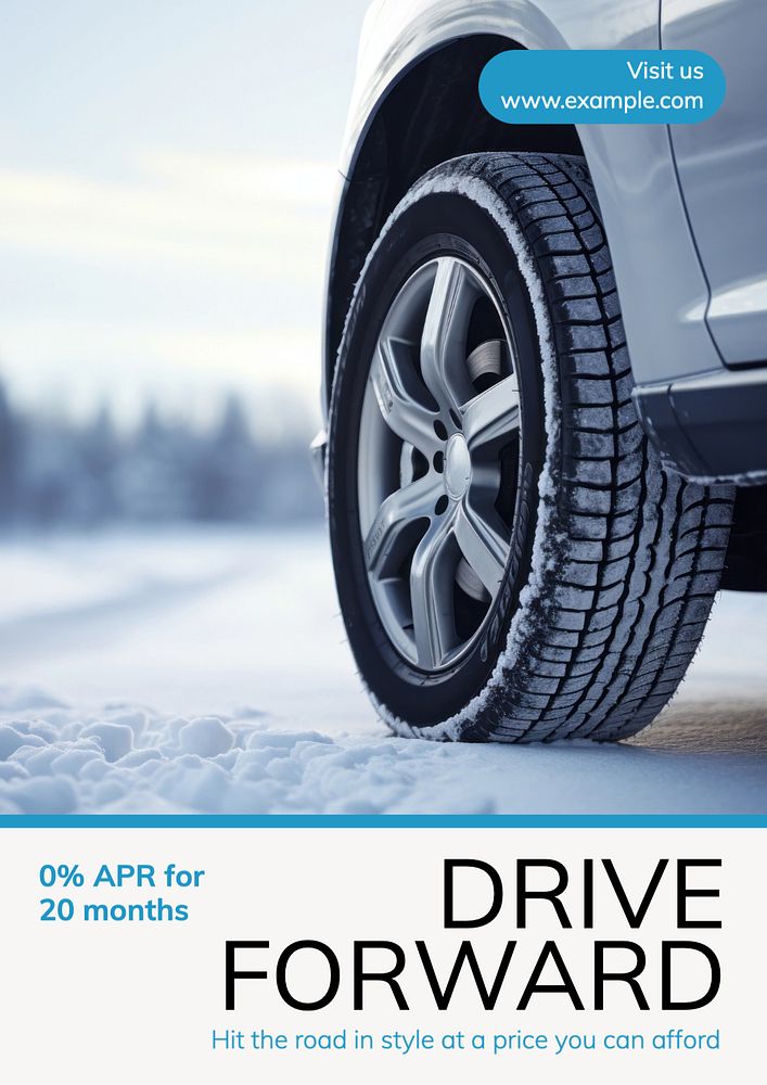 Drive forward poster template | Premium Editable Template - rawpixel