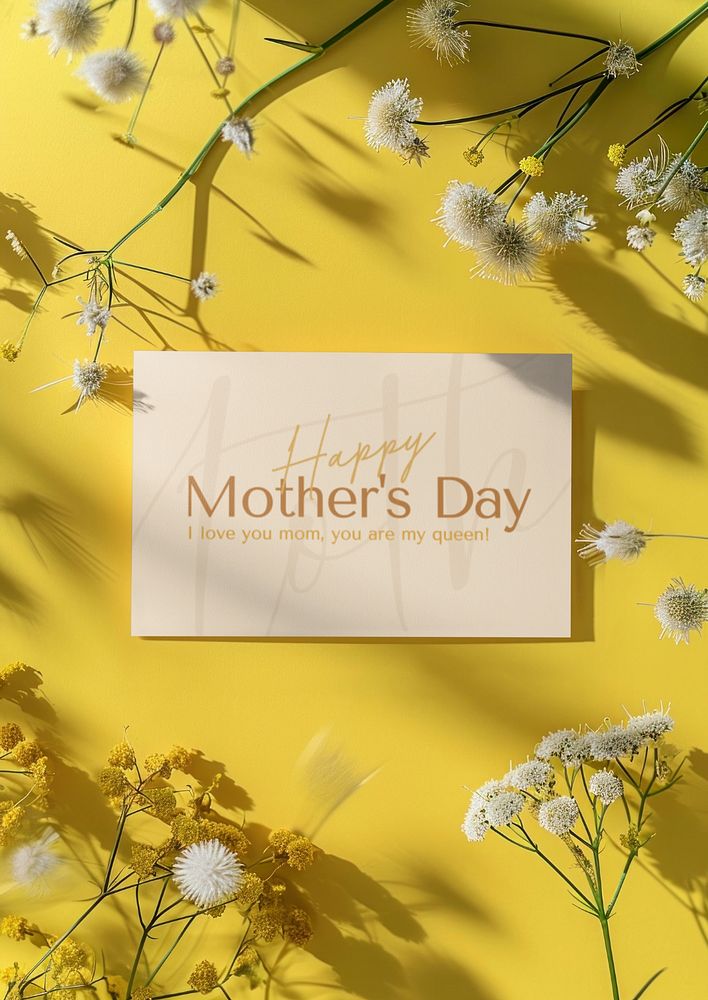 Flat lay card mockup, editable | Premium Mockup Generator - rawpixel