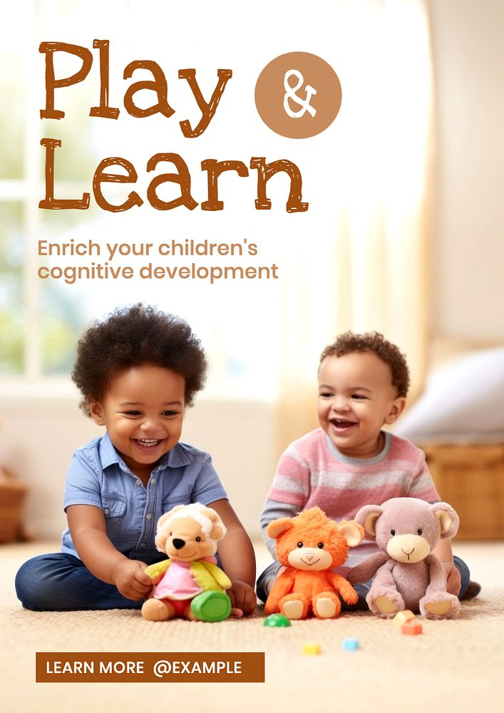 Play & learn poster template | Premium Editable Template - rawpixel