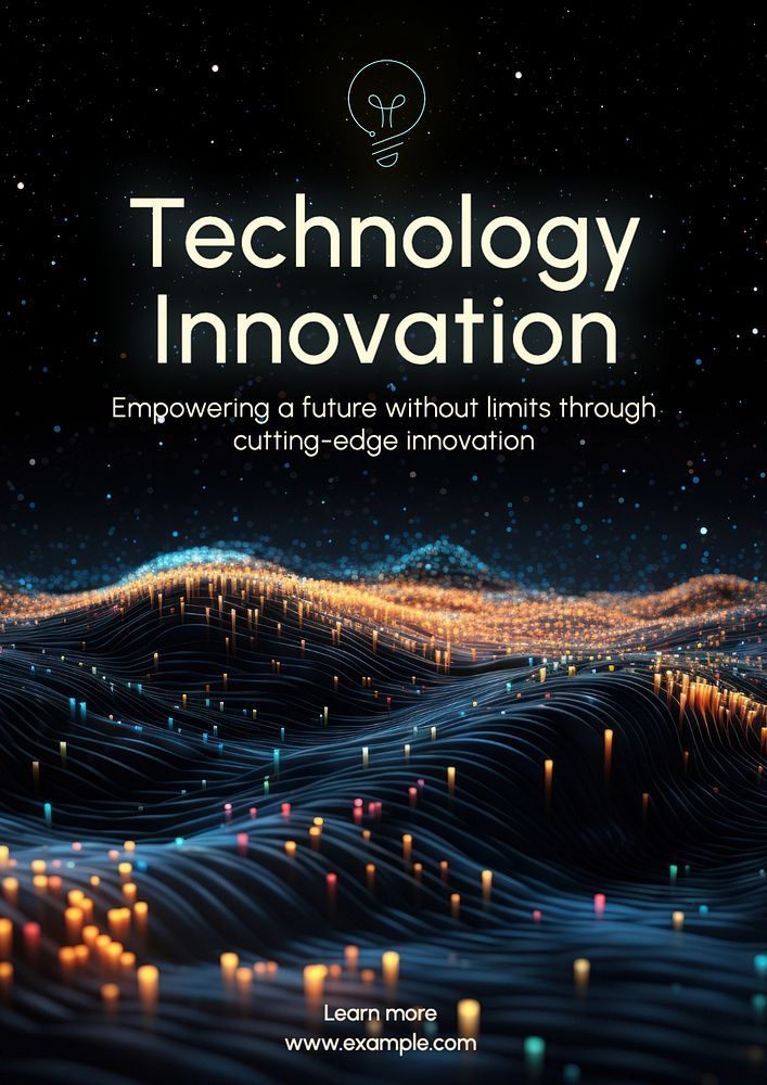 Technology innovation poster template | Premium Editable Template ...