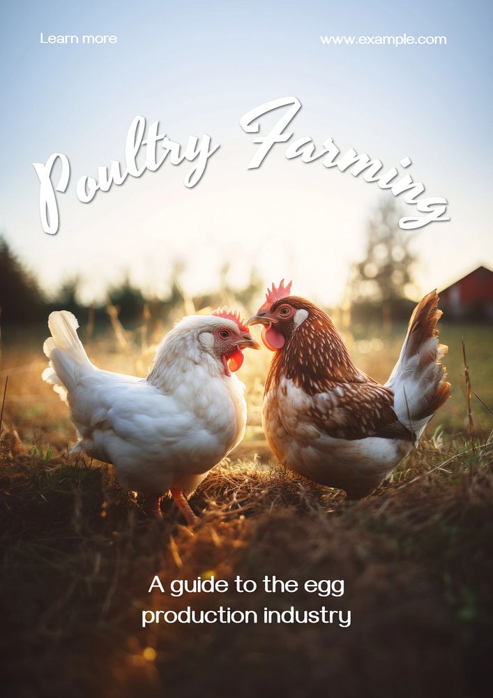 Poultry farming poster template | Premium Editable Template - rawpixel