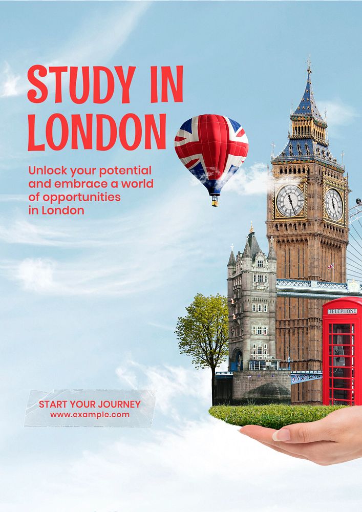 Study abroad poster template | Premium Editable Template - rawpixel