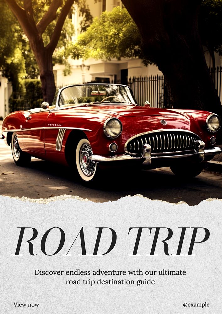 Road trip poster template | Premium Editable Template - rawpixel