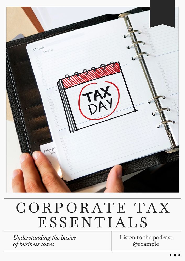 Corporate tax poster template | Premium Editable Template - rawpixel