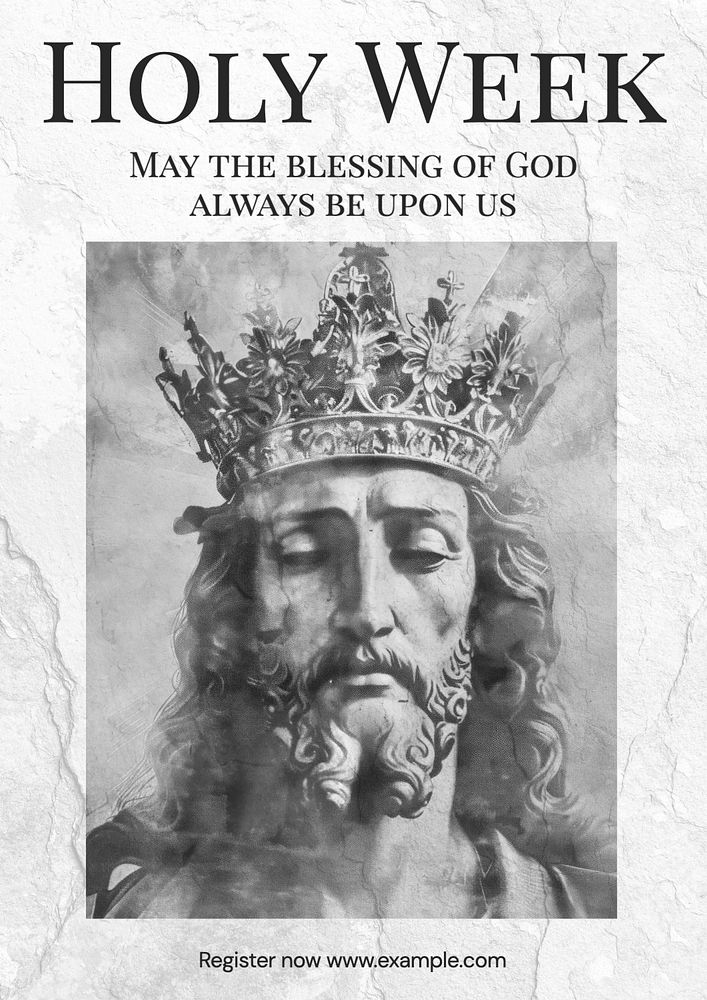 Holy week poster template | Premium Editable Template - rawpixel