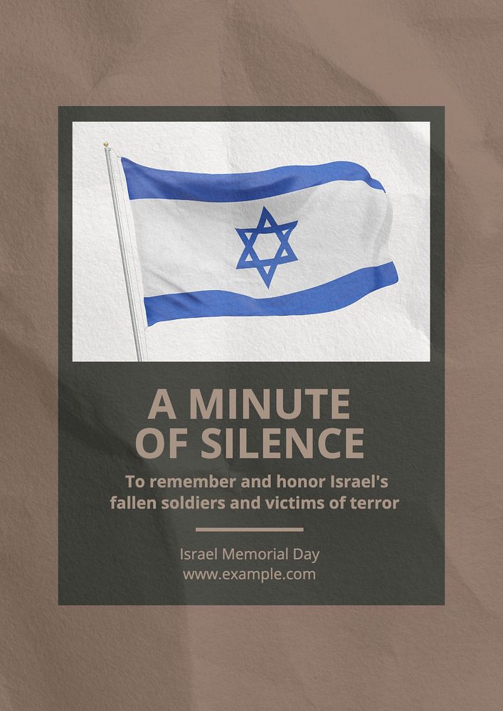 Minute of silence poster template | Premium Editable Template - rawpixel