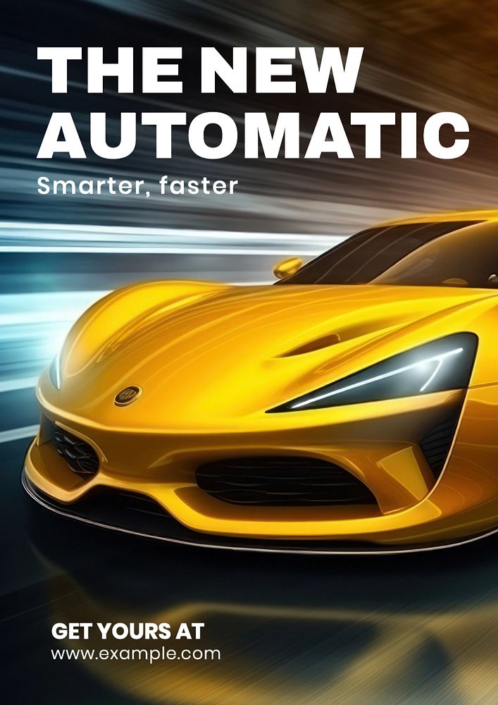 Cars poster template | Premium Editable Template - rawpixel