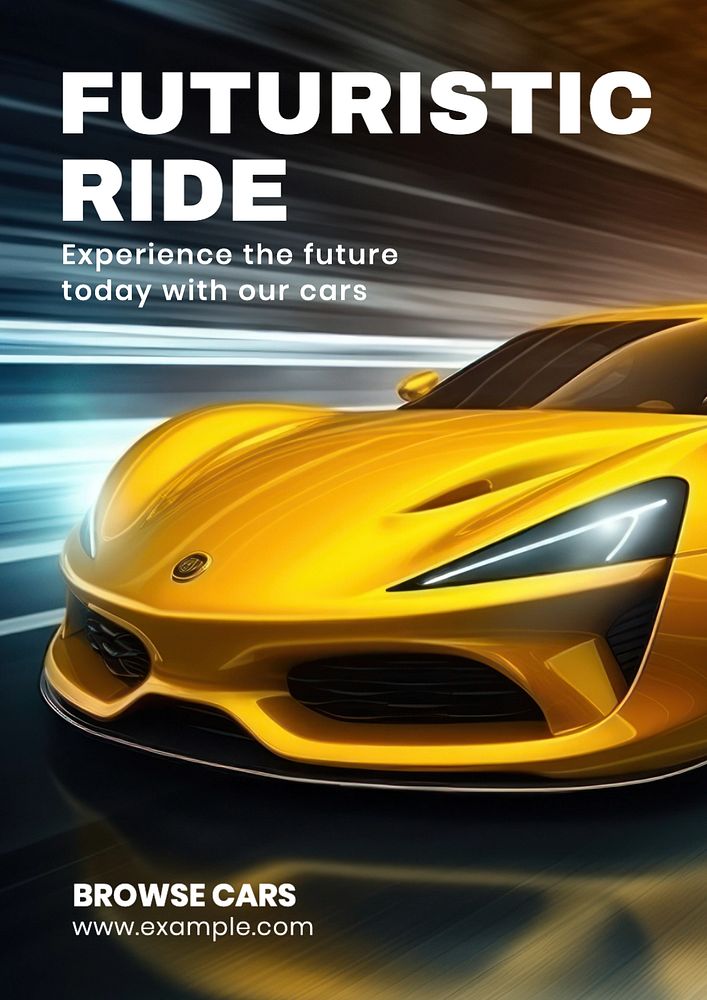 Cars poster template | Premium Editable Template - rawpixel
